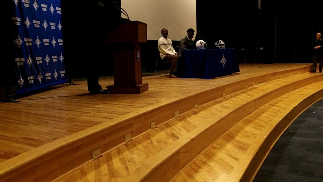 Tre Goode Ragsdale HS signs to play college football at Charlotte - YouTube