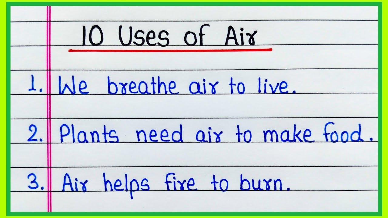 Uses of Air | 10 Uses of Air | Advantages of Air | Importance of Air ...