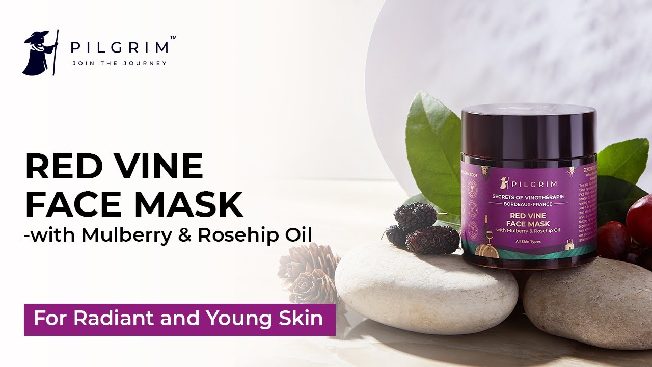 PILGRIM RED VINE FACE MASK | For Radiant and Young Skin! Secrets of ...