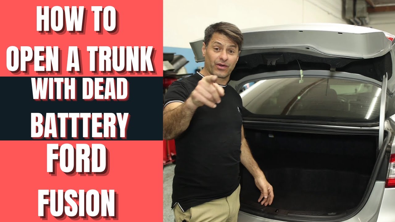 How To Open A Trunk With Dead Battery Ford Fusion? Try This! - YouTube