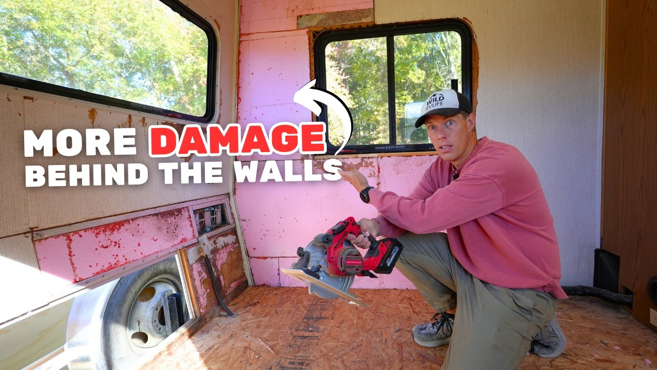 Repairing Water Damaged RV Walls [DIY RV Remodel] - YouTube