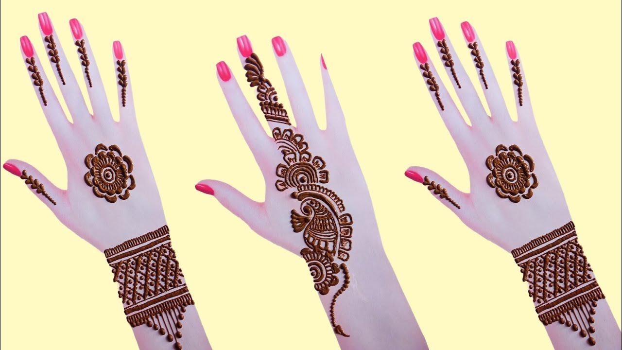 Two simple mehndi design ||simple mehndi design ||easy mehdi design ...