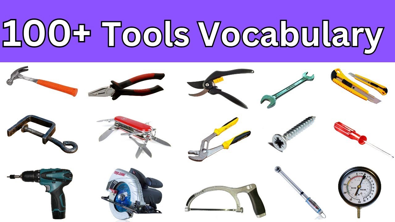 Tools Vocabulary in English | Daily use English Words | Learn Tools ...