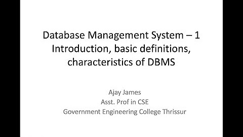 Database Management Systems (KTU - CST 204) - YouTube