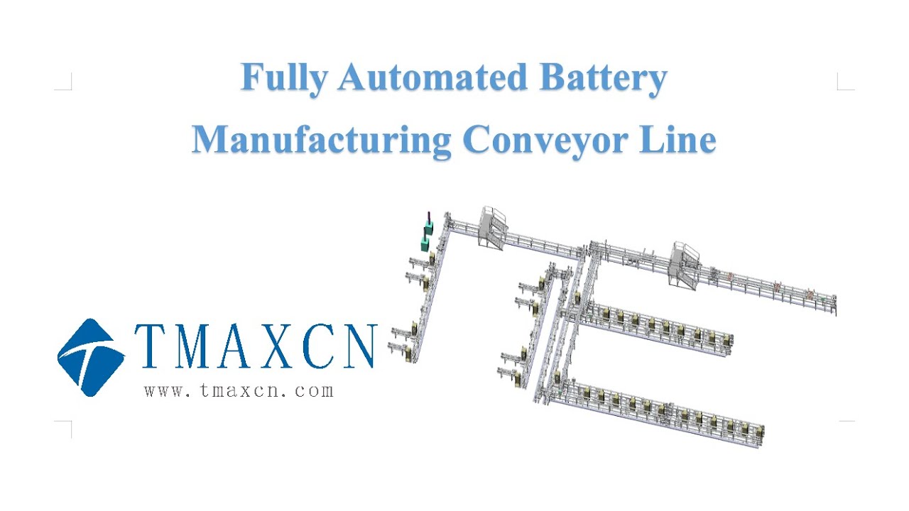 Fully Automated Battery Manufacturing Conveyor Line - YouTube