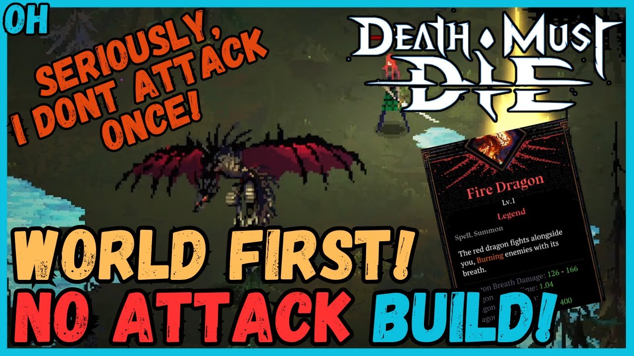 WORLD FIRST! No Attack Build! Early Access! Death Must Die! - YouTube