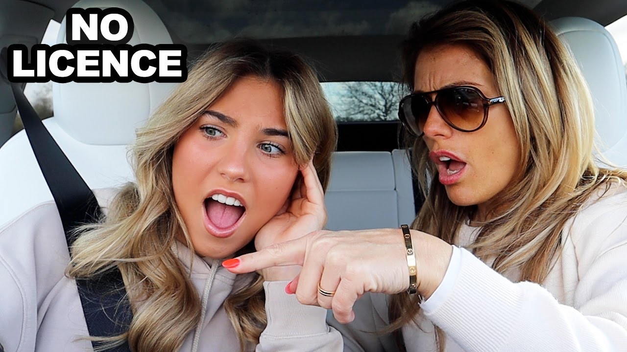 Driving a New Tesla with NO Licence while I Carpool Karaoke! | Rosie ...