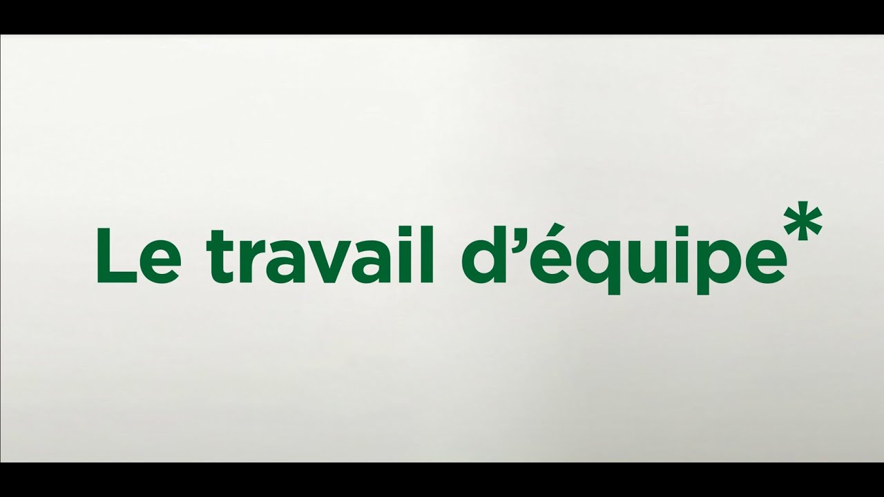 Le travail d’équipe, c’est dans notre nature - YouTube