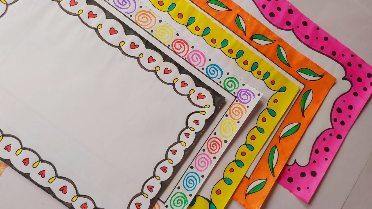 Border designs for Project // Project front page designs // Paper ...