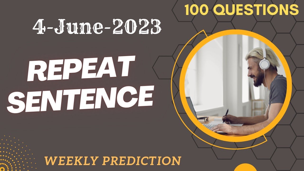 PTE Speaking Repeat Sentences | repeat sentence practice pte - YouTube