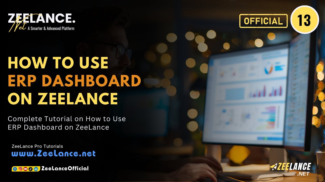 How to Use ERP Dashboard on ZeeLance | ZeeLance Pro Tutorial (13) - YouTube