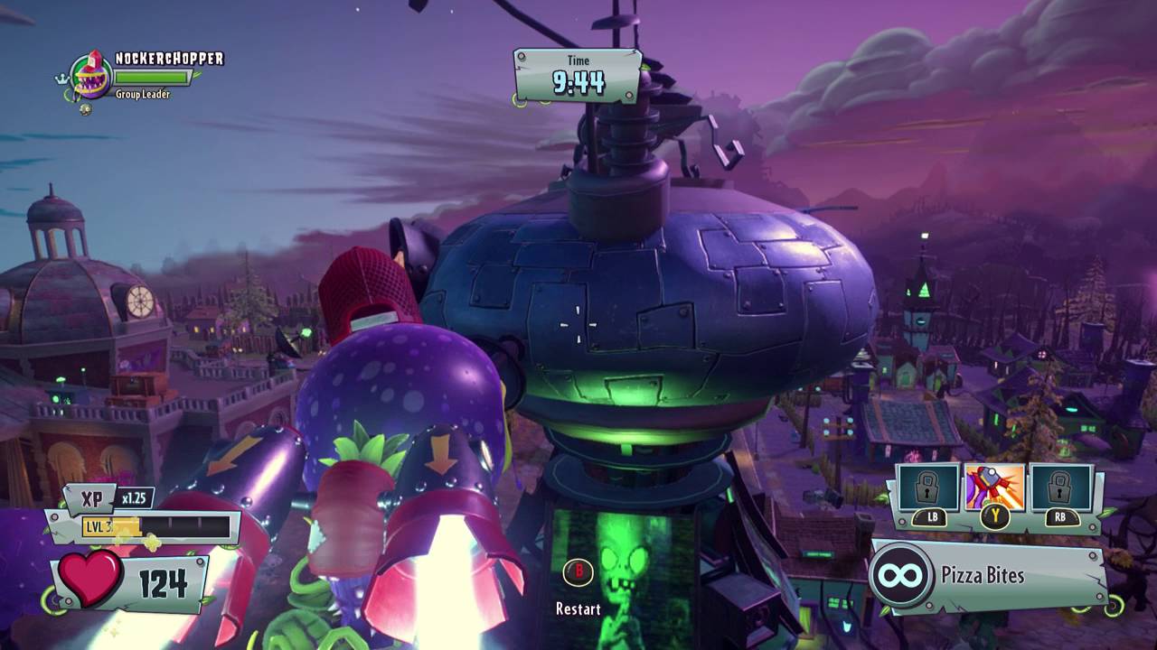 PVZ Garden warfare 2 Football Zombie & Pizza Chomper glitch/ chomper ...