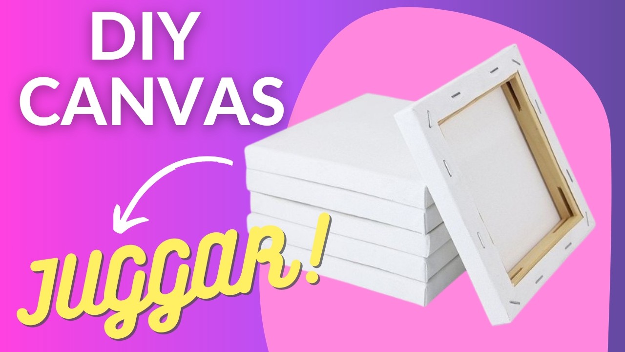 DIY Canvas + 3 Unique Paintings – From Scratch to Masterpiece! 🤯 - YouTube