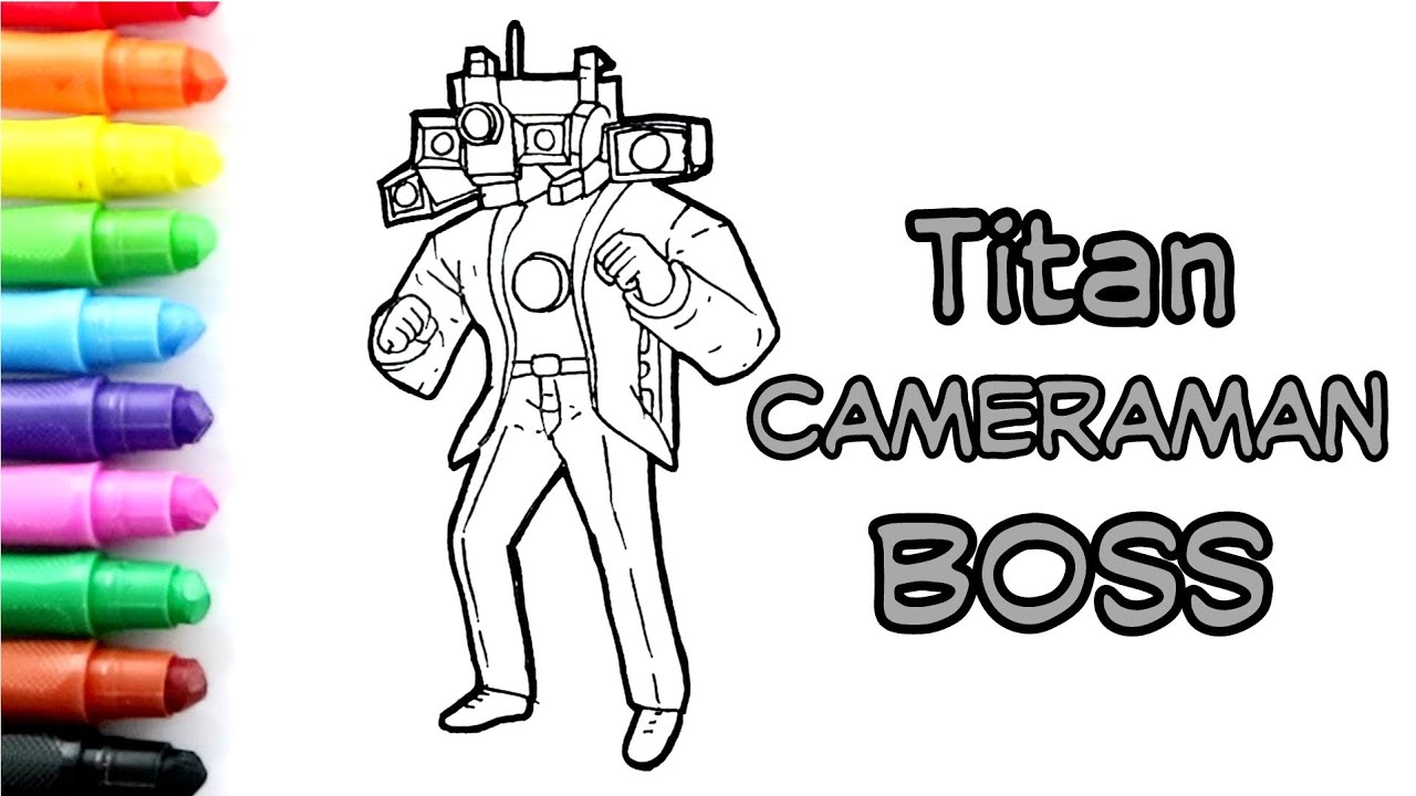Menggambar TITAN CAMERAMAN BOSS (SKIBIDI TOILET) - YouTube