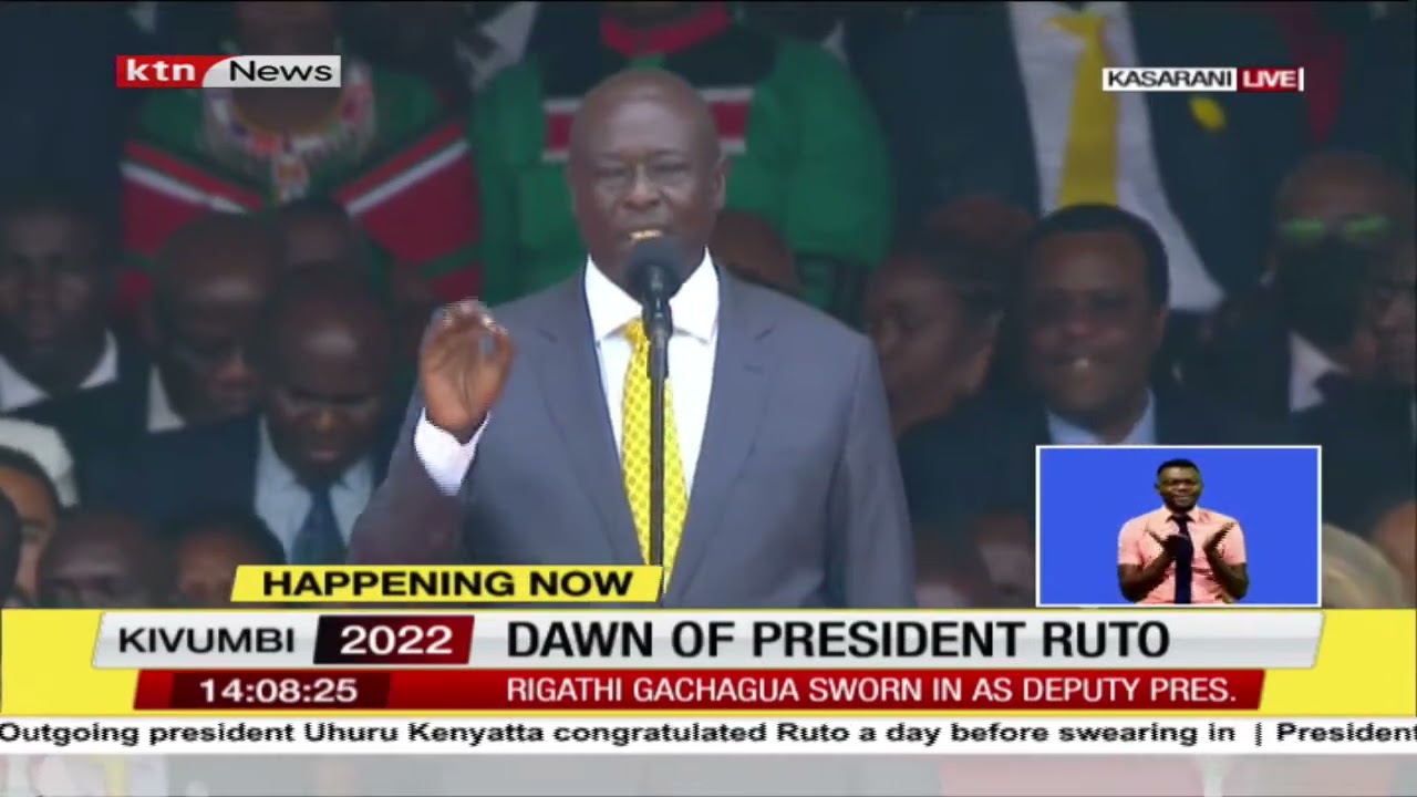 Rigathi Gachagua: The story of William Ruto is one of inspiration - YouTube