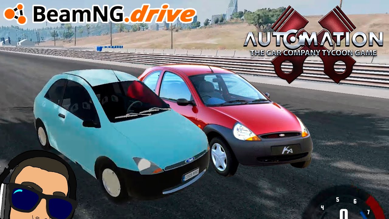 Criei o FORD KA primeira geração e TURBINEI ELE!! Automation + BeamNg ...