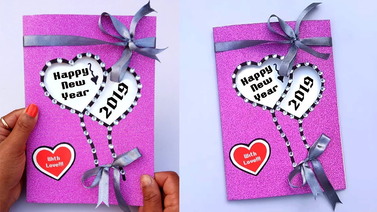 How To Make New Year Card Diy Handmade New Year Greeting Card Ideas How To Make New Year Card Diy Handmade New Year Greeting Card Ideas