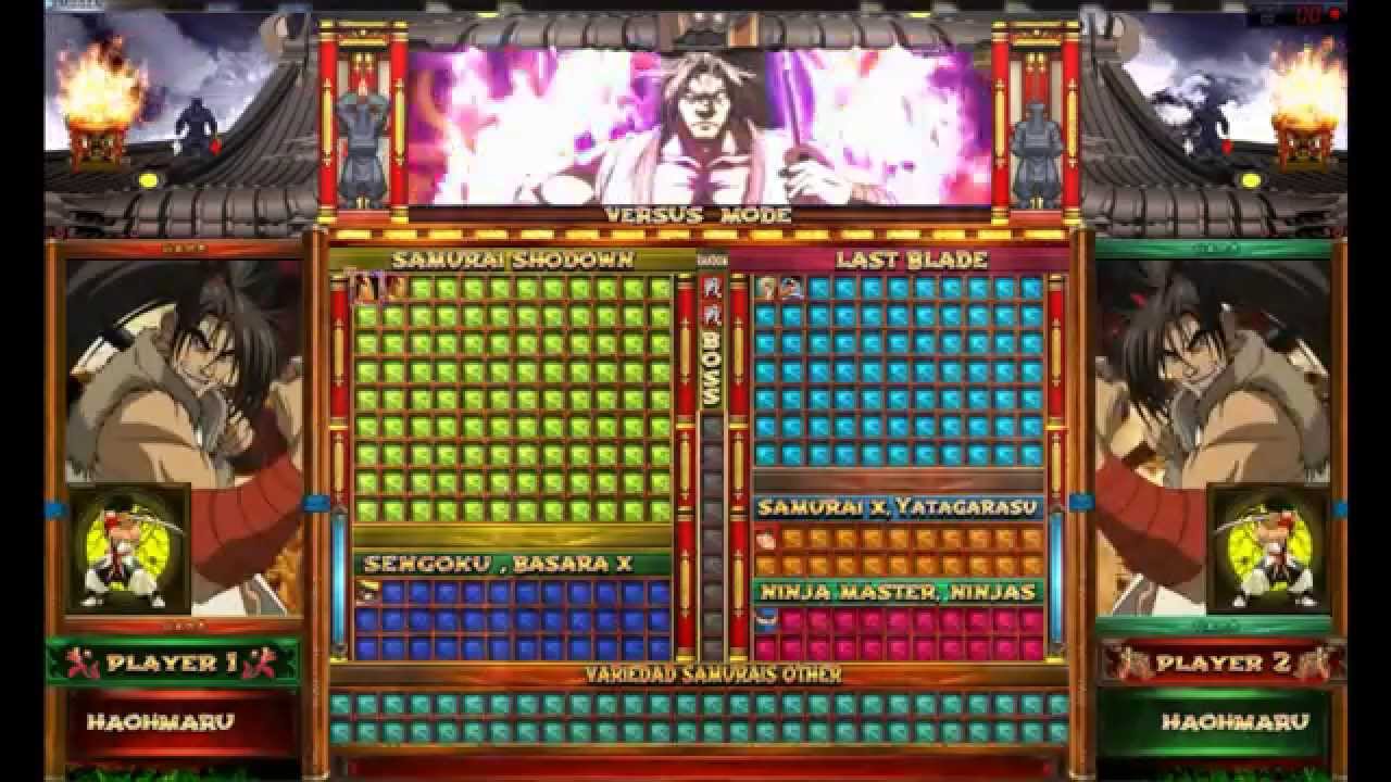 SCREENPACK "SAMURAI ULTIMATE MUGEN 1.1" SCREEN INTRO, START, MENU ...