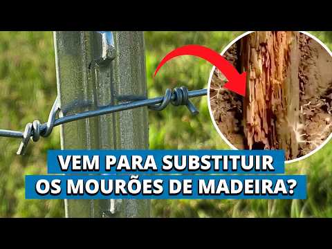 Poste T de Aço Galvanizado: O Novo Poste para Cercas Rurais | Casa das Cercas