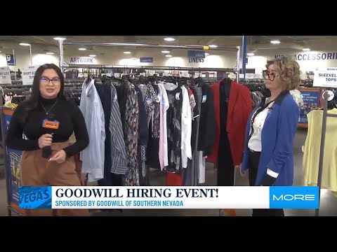 Upcoming Goodwill Hiring Event on FOX5 MORE - YouTube