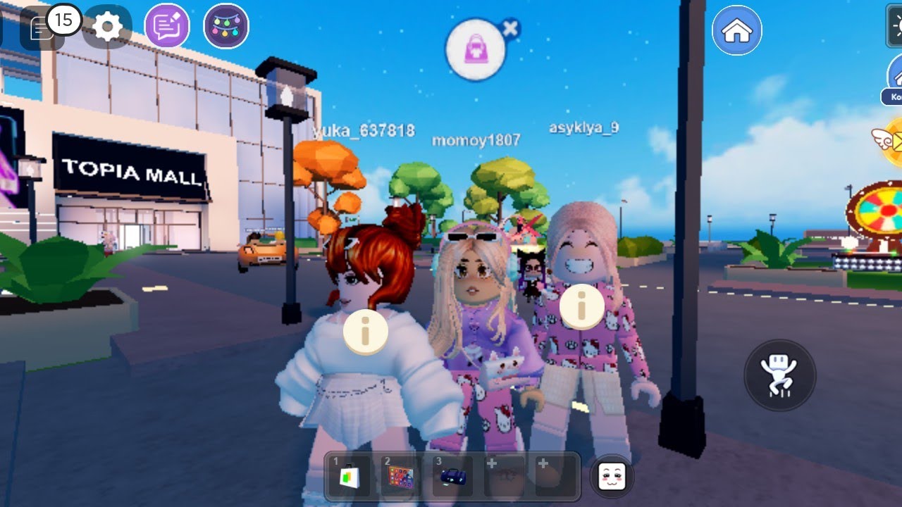 SERU BANGET MOMOY MAIN BARENG SAHABAT DI TOPIA MALL || ROBLOX TOPIA ...