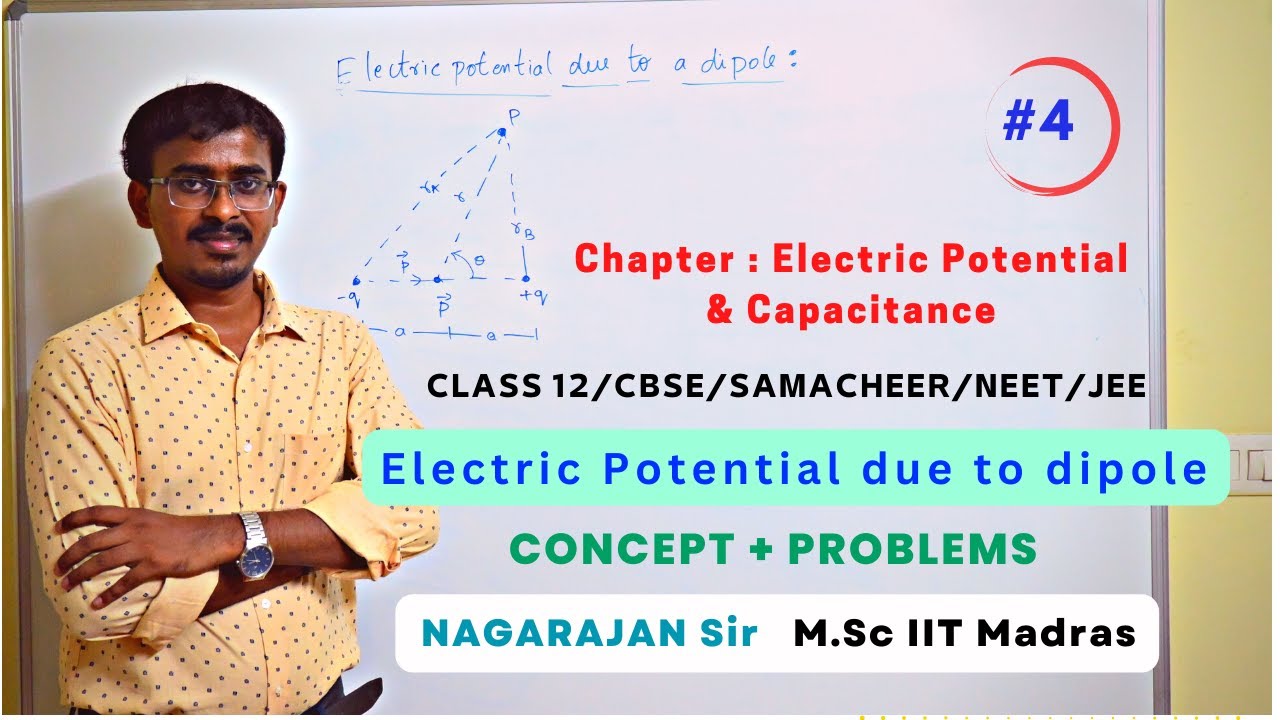 #5 Electric potential due to electric dipole | derivation | axial equatorial | class 12 chapter ...