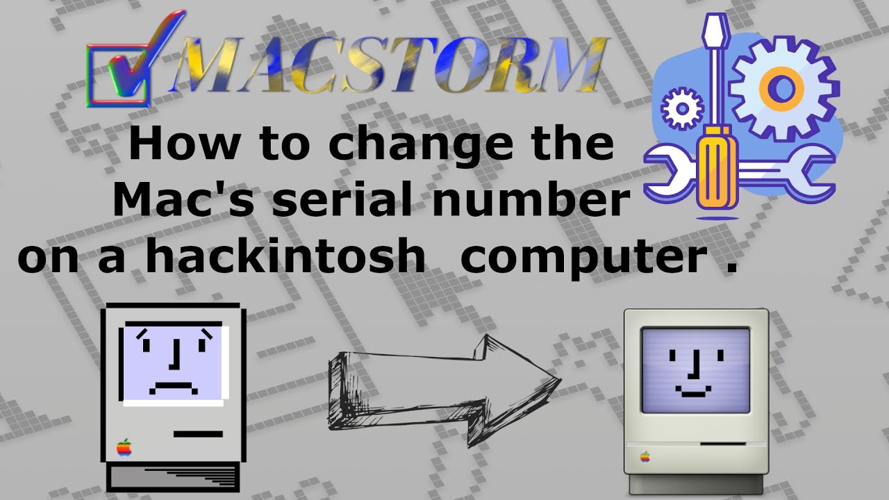 How to change the Mac's serial number on a hackintosh computer. - YouTube