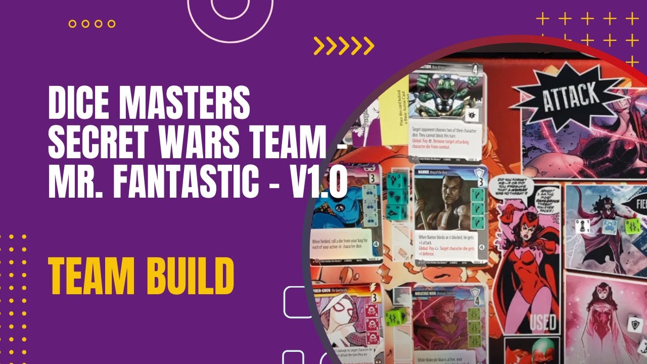 My First Dice Masters Secret Wars Team - Mr. Fantastic - v1.0 | DaniCha - YouTube