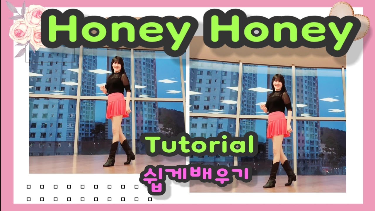 Honey Honey Line Dance / 쉽게배우기 Tutorial / Chany Linedance - YouTube