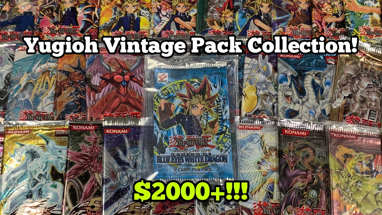*Purchased* Yugioh Vintage Old School Booster Pack Collection! - YouTube