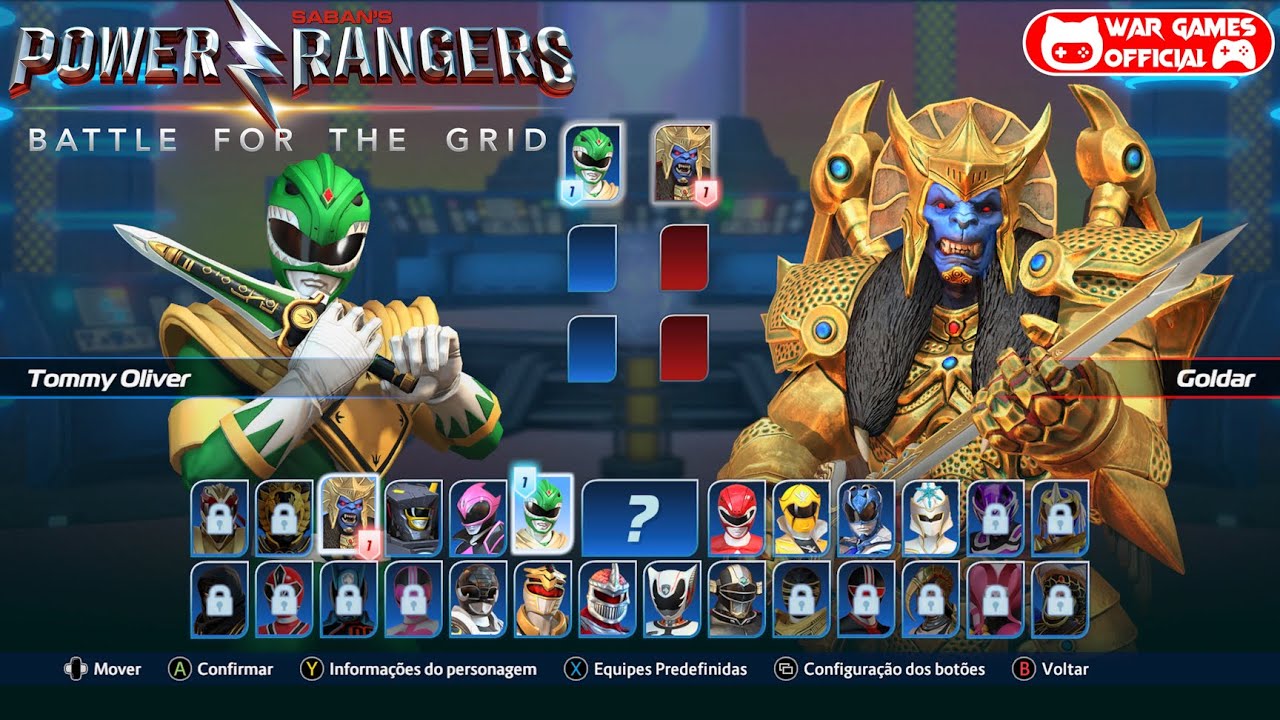 POWER RANGERS: BATTLE FOR THE GRID - TOMMY OLIVER VS GOLDAR GAMEPLAY ...
