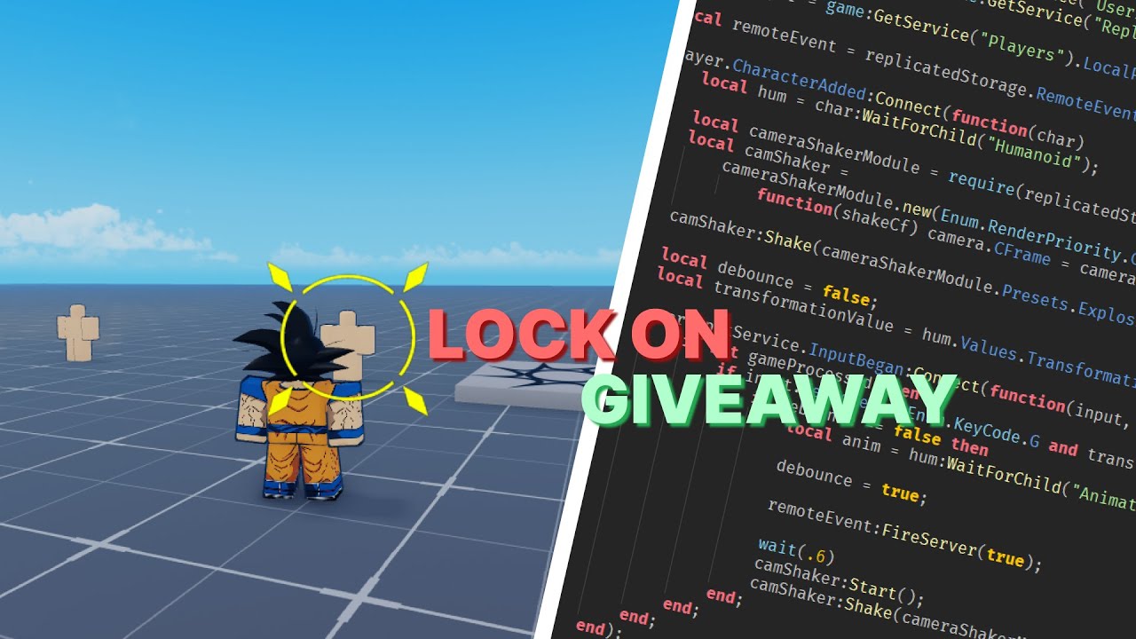 Lock On Giveaway | Roblox Studio - YouTube