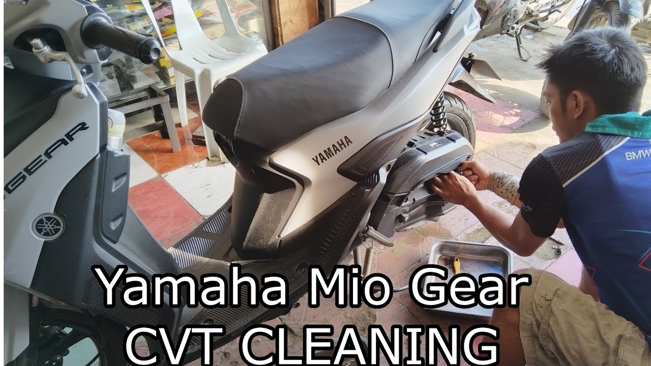 Yamaha Mio Gear CVT Cleaning - YouTube