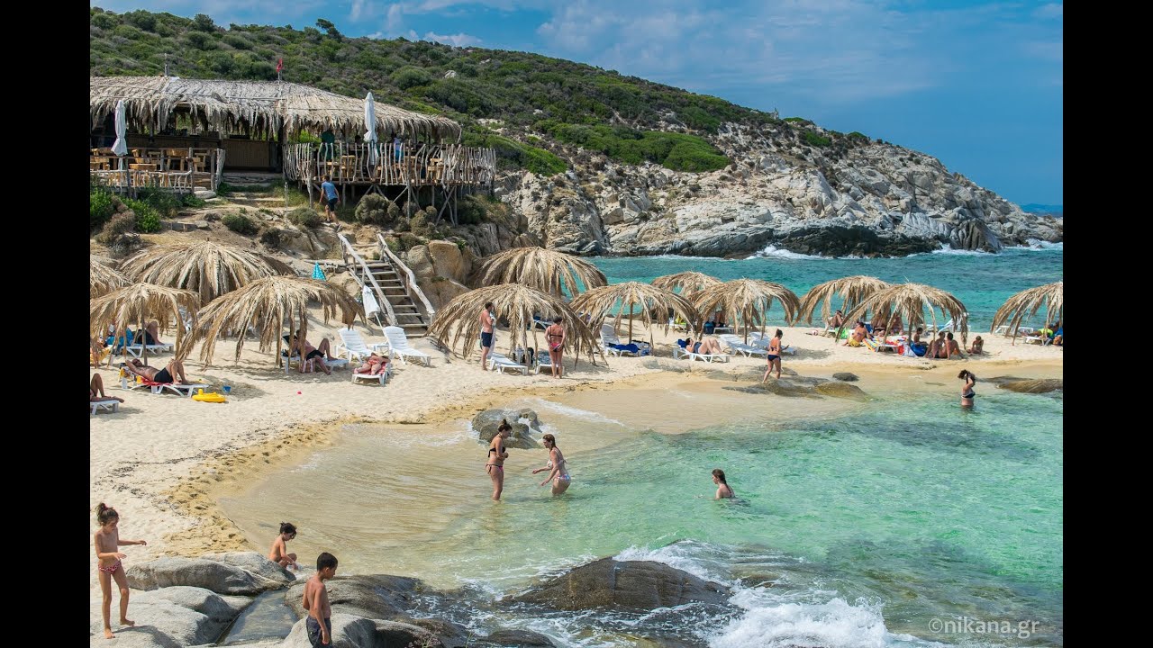 Tigania Beach - Greece, Sithonia - YouTube