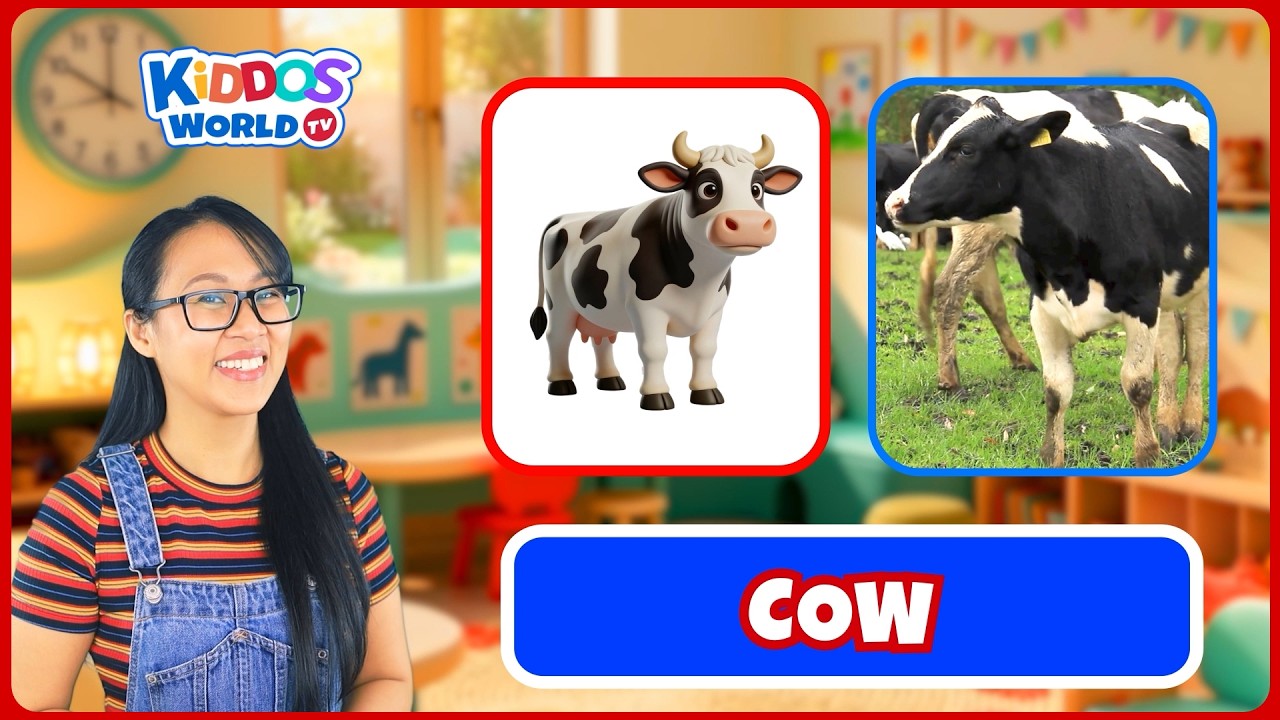 Learning Farm Animal Sounds and Fun Facts for Kids | Farm Animals for ...