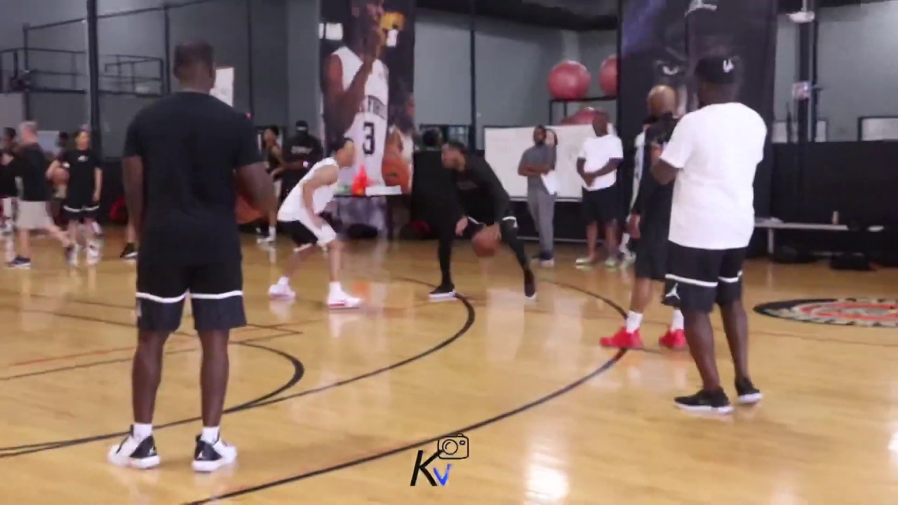 CP3 Elite Guard Camp 1on1s - CP3, Coby White, Theo Pinson, Monte Morris ...