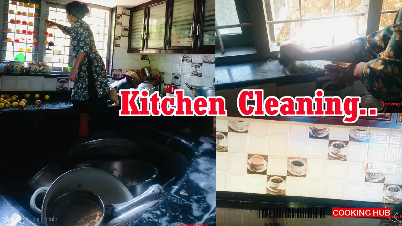 Today Kitchen Cleaning # Counter Top cleaning # Cleaning vlog #😇😇😇 ...