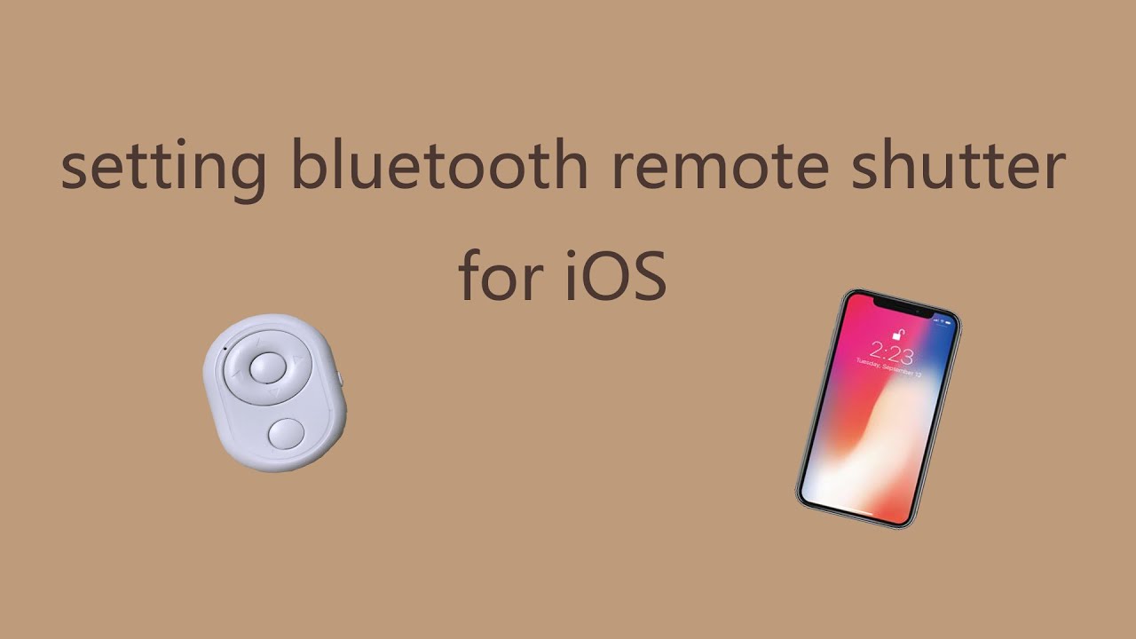 iPhone and iOS bluetooth remote shutter setting - YouTube