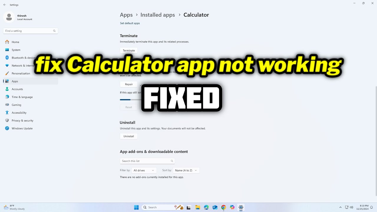 (FIXED) Calculator app not working in Windows 10/11 - YouTube