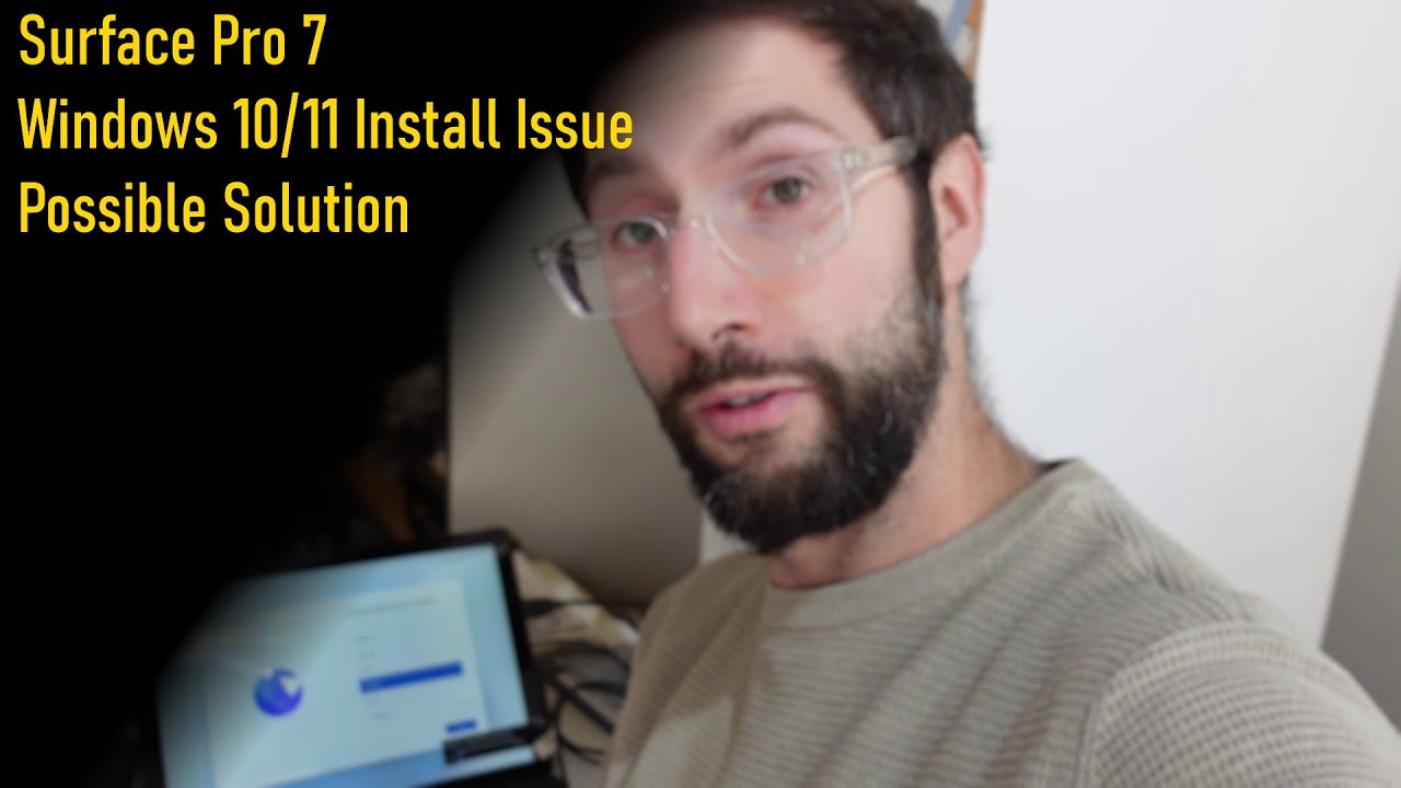 Microsoft Surface Pro 7 Windows 10/11 installation errors solution ...