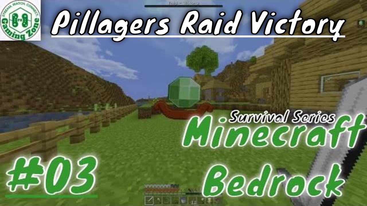 Part 03 ASMR MineCraft Bedrock Survival Series | Raid Victory for Totem ...