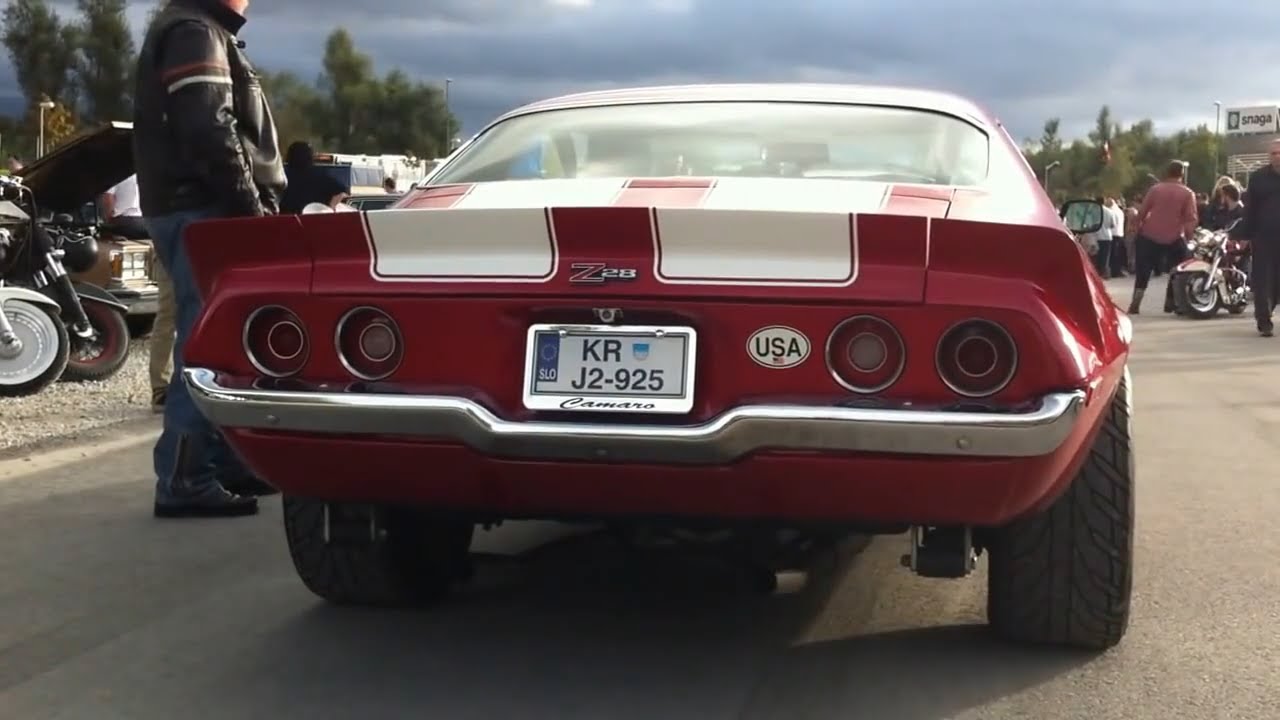 '71 Chevrolet Camaro Z28 With Electric Cut Out Sound - YouTube