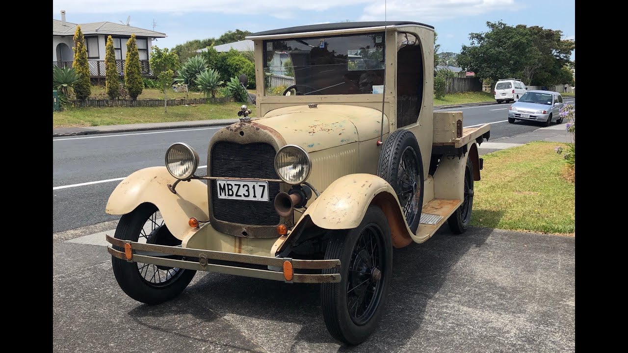 1928 Model A Ford C cab Pickup - YouTube