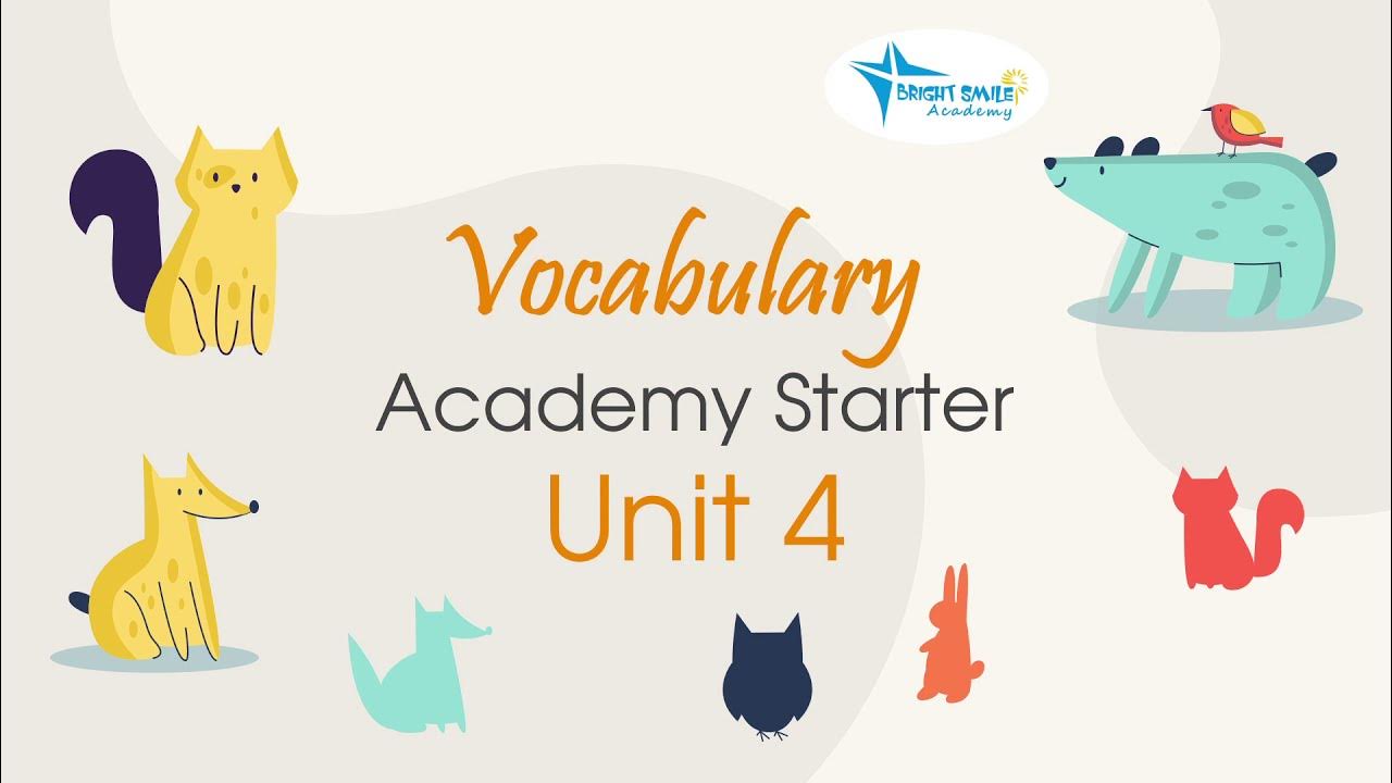 [SMILE 4] Vocabulary - Unit 4 - YouTube