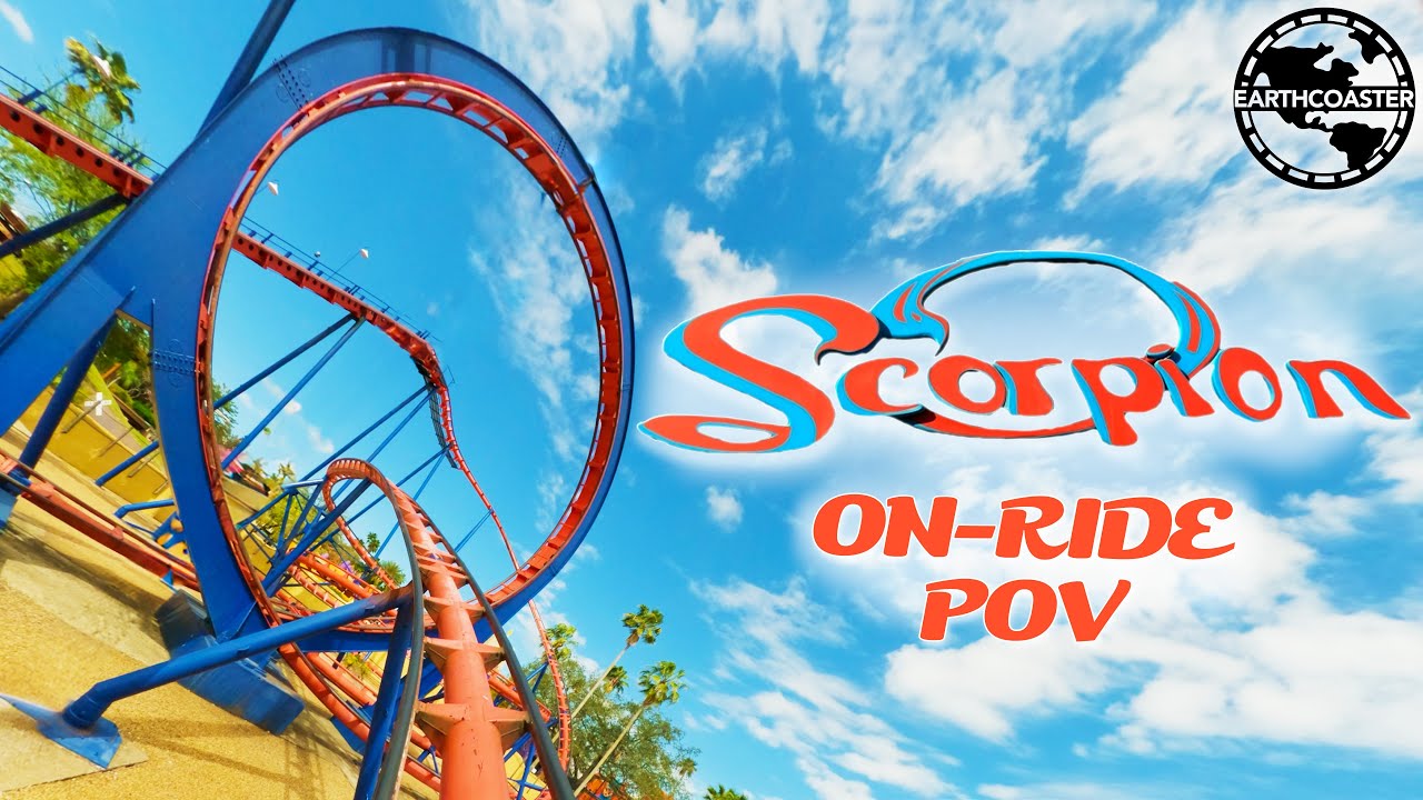 Scorpion - CLASSIC VERTICAL LOOP - Busch Gardens Tampa - On-Ride POV 4K ...