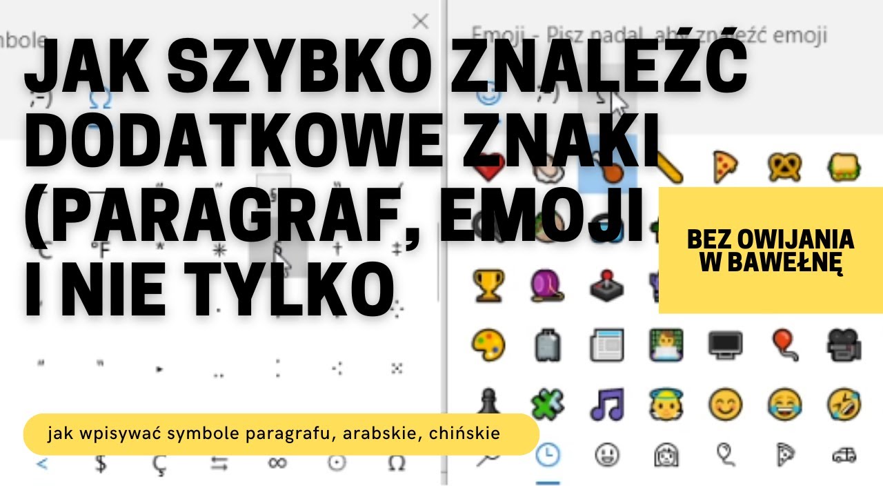 Szybkie wyszukiwanie znaków, emoji i kaomoji Windows - Tablica znaków i ...