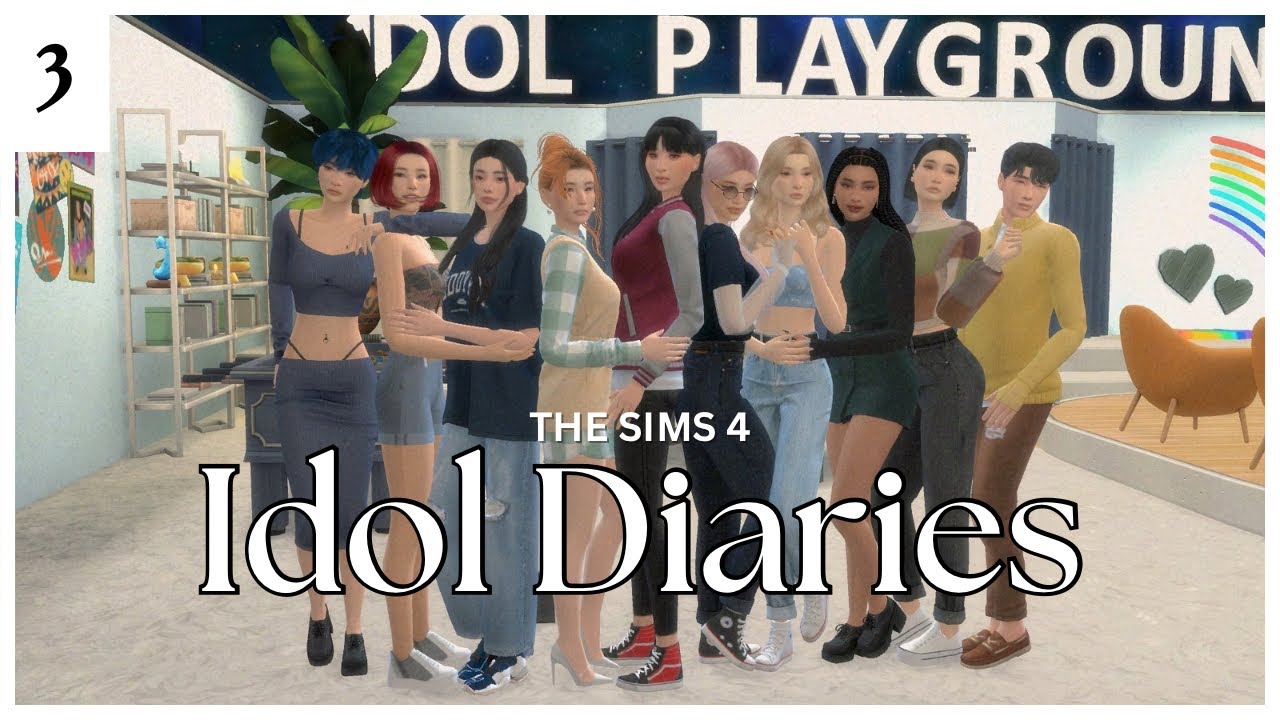 first variety show 🎯 | idol diaries S1 EP3 | sims 4 let’s play - YouTube