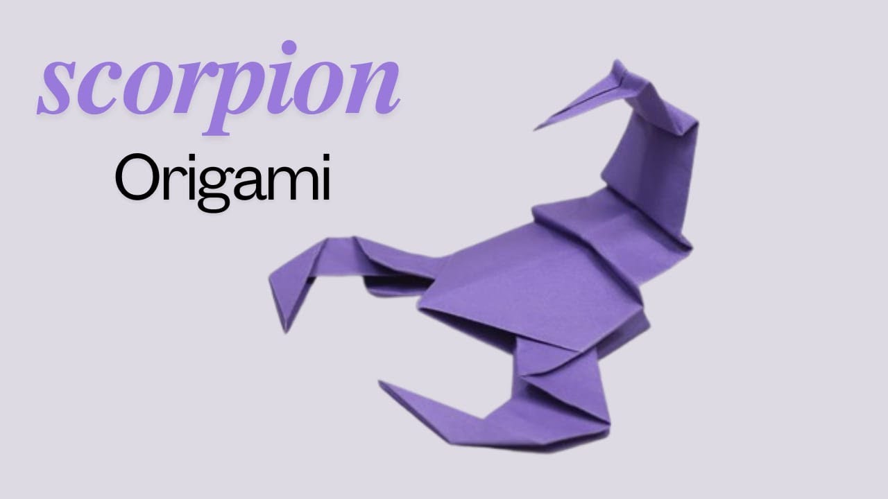 How to make paper scorpion | paper origami scorpion tutorial | DIY ...