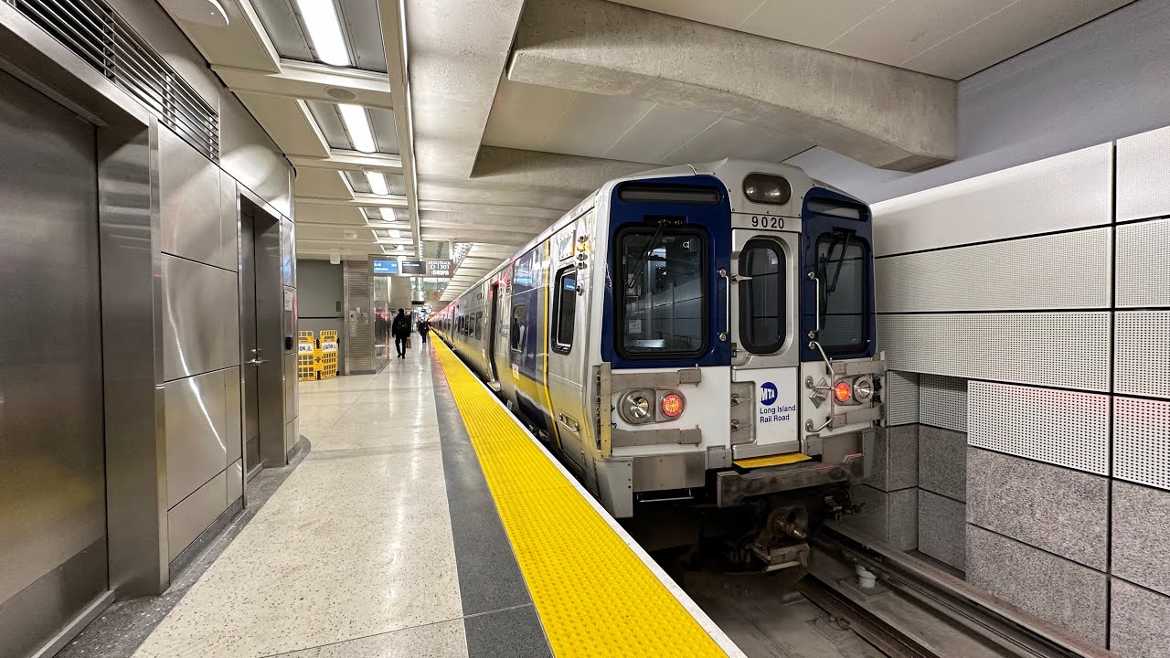 MTA LIRR M9 lead car 9020 leaving Grand Central Madison Station - YouTube