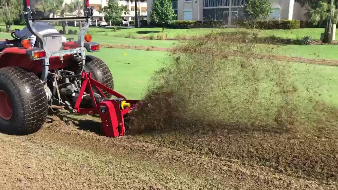 Fairway Verticutting (Hole 7) - YouTube